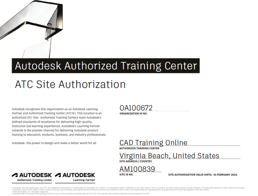 Autodesk Authorized Training Center - CAD Training Online