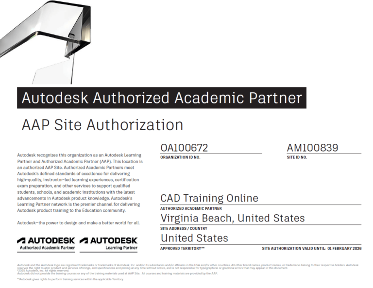Autodesk Authorized Training Center - CAD Training Online